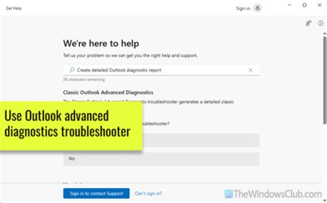Outlook Advanced Diagnostics Troubleshooter Fix Configuration Issues