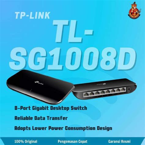 Tp Link Tl Sg1008d 8 Port Gigabit Desktop Switch 45 Off