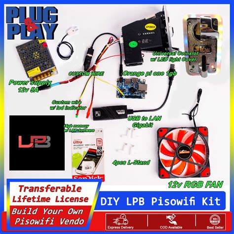 Diy Custom Wire Piso Wifi Kit Orange Pi One Orange Pi Pc With Lpb License Shopee