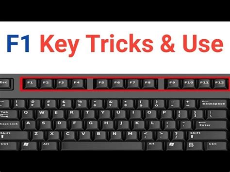 What Are The Use Of F1 Function Key On The Keyboard YouTube