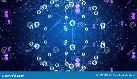 animation of ai data processing over globe of connections with ai icons stock footage video of