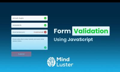 Learn How To Make Form Validation Using JavaScript Validate Form