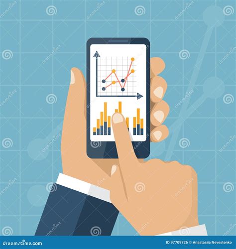 Statistics Concept Vector Stock Vector Illustration Of Analytics 97709726