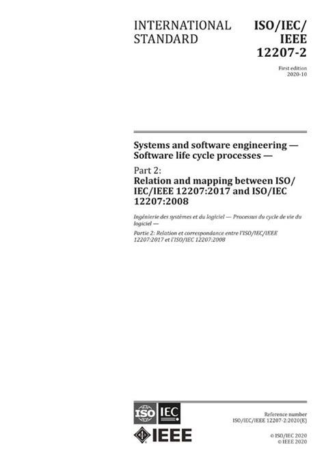 ISO IEC IEEE 12207 2 2020 IEC Normen VDE VERLAG