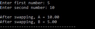 C Program To Swap Two Numbers Without Using Third Variable