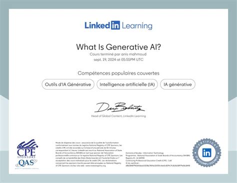 Anis Mahmoud On Linkedin Certificate Of Completion