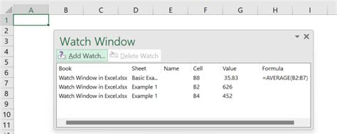 Watch Window In Excel What Is It Examples How To Use