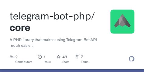 Github Telegram Bot Phpcore A Php Library That Makes Using Telegram Bot Api Much Easier