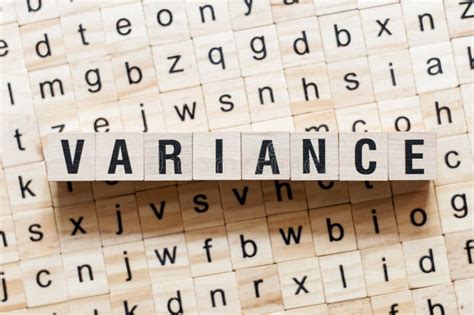 Variance Word Concept On Cubes Stock Image Image Of Construction Concept 148132759