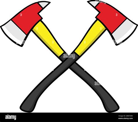 Firefighter Axes An Illustration Of Firefighter Axes Stock Vector Image And Art Alamy