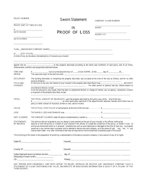 Insurance Policy Templates Pdf Download Fill And Print For Free