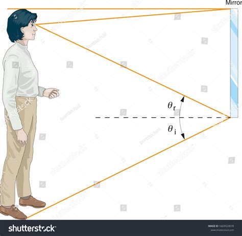Shows Ray Diagram Light Rays Involved Stock Illustration