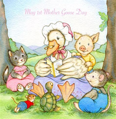 Mother Goose Day Ilustración De Libros Para Niños Ilustraciones