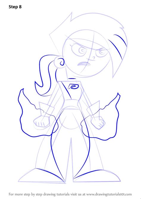 How To Draw Dani Phantom From Danny Phantom Danny Phantom Step By Step DrawingTutorials Com
