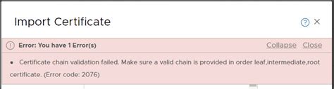 Import Of Lets Encrypt Certificates In Nsx T Fails With Certificate
