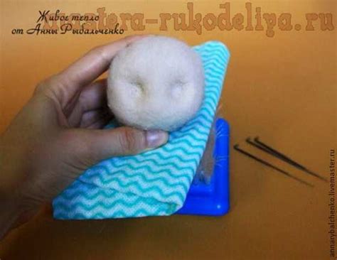 Мастер класс по сухому валянию Валяем мордочку зайца