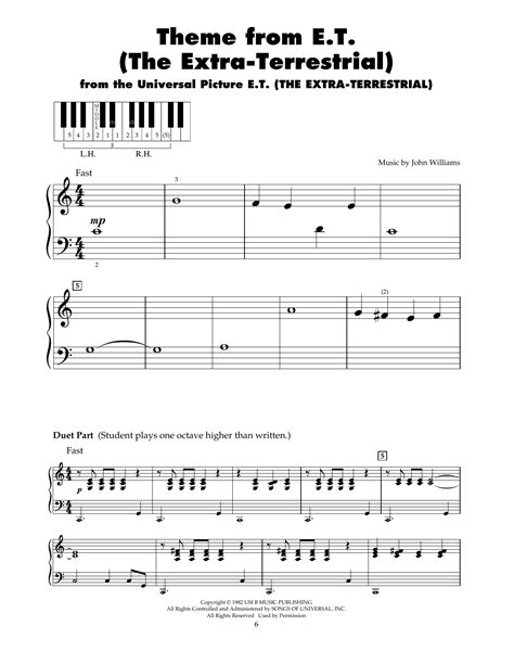 Theme From E T The Extra Terrestrial By John Williams Sheet Music
