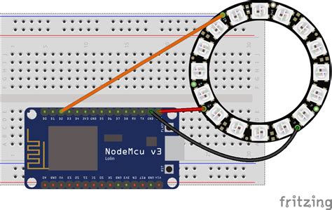 Arduino筆記49：nodemcu 透過網頁控制彩色led環形燈