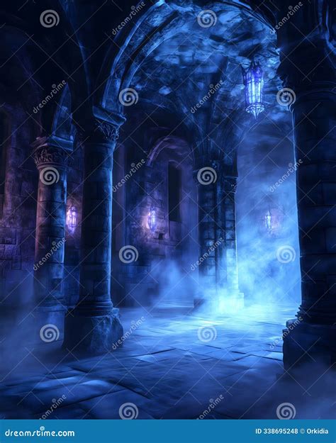 Gothic Crypt Door Heavy Iron Obscured By Mist Royalty Free Stock
