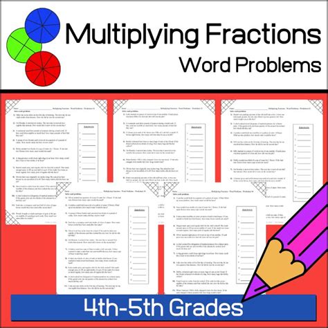 Multiplying Fractions Word Problems My Teaching Library