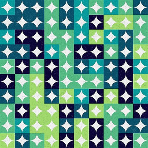 Abstract Geometrical Generative Computational Art Illustration Vintage Effect Art Vector