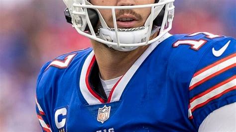 Josh Allen In Shorts Jumping Over Things Dawson Knox Sportsjone