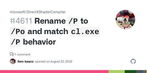 Rename `p` To `po` And Match `clexe` `p` Behavior · Issue 4611