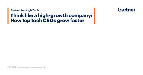 Gartner On Twitter Most Tech Companies Growth Will Stall Over Time And They Will