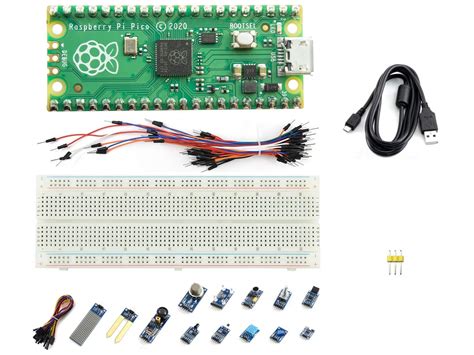 Ingcool Raspberry Pi Pico Senser Kit Raspberry Pi Pico Microcontroller Board With Flexible