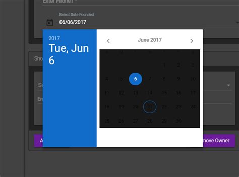 Datepicker Background And Font Color · Issue 5297 · Angularcomponents
