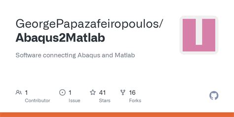 Abaqus2Matlab README Md At Master GeorgePapazafeiropoulos Abaqus2Matlab GitHub