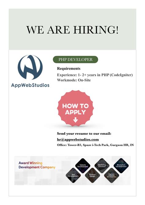 Hiringalert Urgenthiring Phpdeveloper Php Codeigniterframework