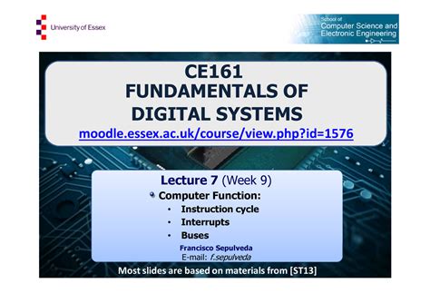 CE Lec Lecture DIGITAL SYSTEMS ARCHITECTURE CE Lecture Week