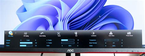 AOC U28G2XU2 Review Controls OSD TechPowerUp