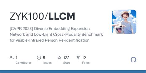 Github Zyk100 Llcm [cvpr 2023] Diverse Embedding Expansion Network And Low Light Cross