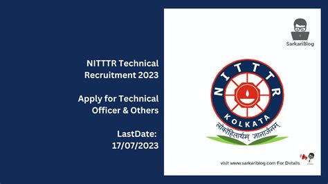 Nitttr Technical Recruitment 2023
