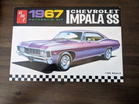 Amt 1967 Chevrolet Impala Ss Model Kit 1 25 Scale New Sealed 4640937532