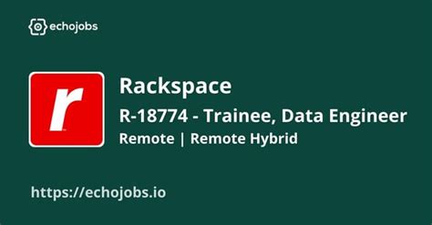 Rackspace Is Hiring R 18774 Trainee Data Engineer Remote