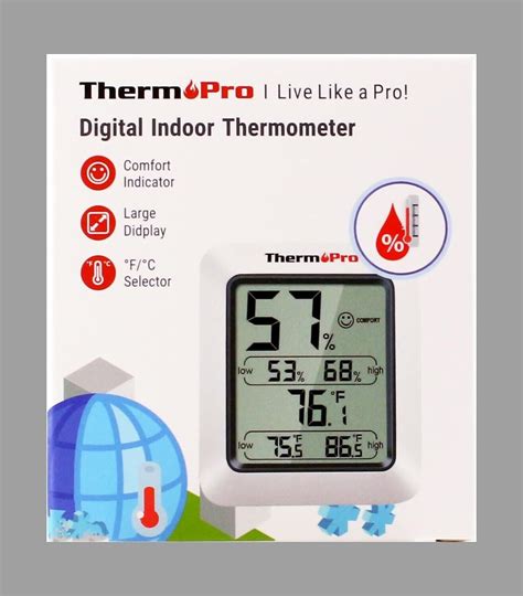 Thermopro Tp50 Digital Thermo Hygrometer Indoor Thermometer Room Climate Control Ebay Uk