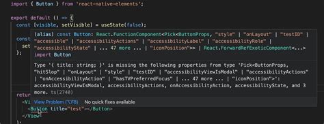 Button Component Ts Type Error Issue React Native Elements React Native Elements GitHub