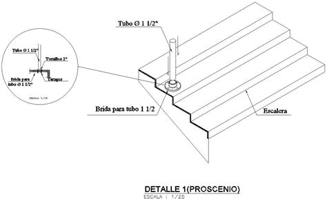Staircase Section Detail In Autocad 2d Dwg File Cad File