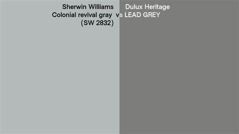 Sherwin Williams Colonial Revival Gray Sw 2832 Vs Dulux Heritage Lead