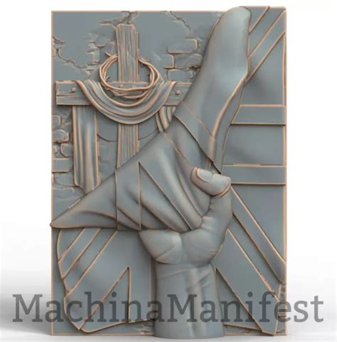 3d Model Stl File For Cnc Router Laser And 3d Printer 3294 British Flag