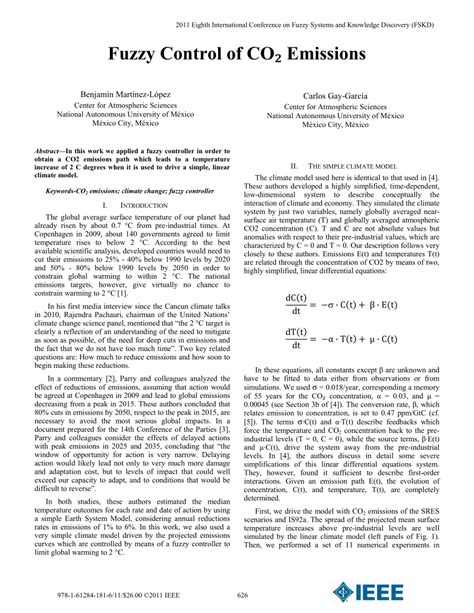 Pdf Fuzzy Control Of Co2 Emissions