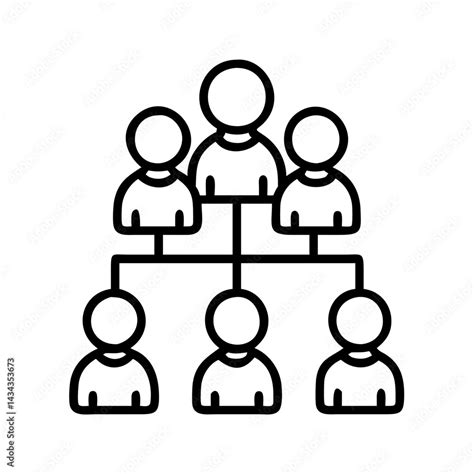 Organization Chart Hierarchy Structure Business Management Team