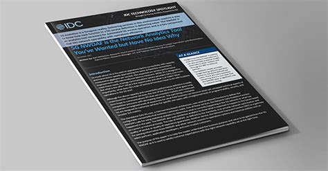 Why NWDAF Will Be Central To G Success AMDOCS