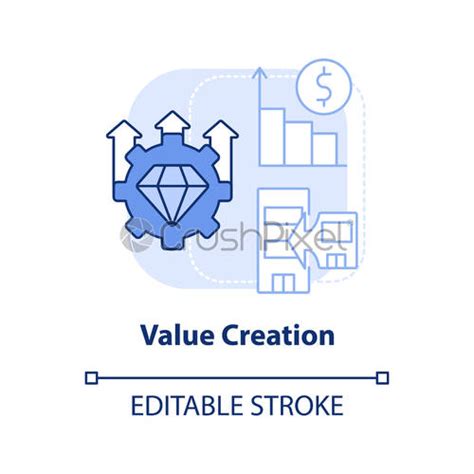 Value Creation Light Blue Concept Icon Stock Vector 5204779 Crushpixel