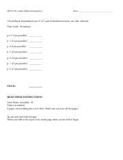 SampleLeanMidterm Pdf ME Sample Midterm Examination Name