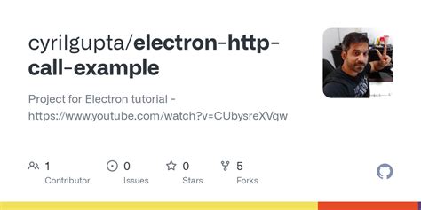 Github Cyrilguptaelectron Call Example Project For Electron Tutorial