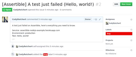 Open Github Issues When Api Tests Fail Using Zapier Assertible